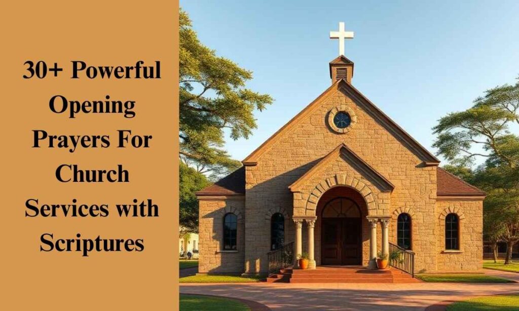 30+ Powerful Opening Prayers For Church Services with Scriptures